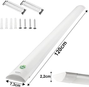 Sada 2 LED lamp 120cm přisazené panelové svítidlo 36W 3600lm denní světlo