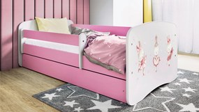 XXXLutz POSTEL PRO DĚTI A MLÁDEŽ 80/160 cm, bílá, pink MID.YOU - Dětské pokoje sestavy - 00214200022V