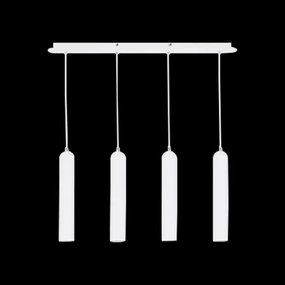 Minimalistické svítidlo Tubo 4 bílé