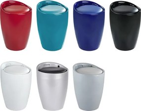 Taburet CANDY GREY - koš na prádlo, 2 v 1 , WENKO