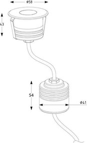 IMPR 730459 Deko-Light zemní svítidlo Peacock 230V 2,90 W 3000 K 150 lm stříbrná