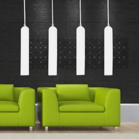 Minimalistické svítidlo Tubo 4 bílé