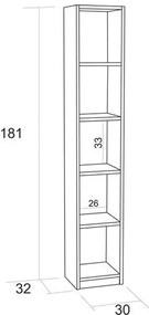 BRADOP Regál policový I. D001