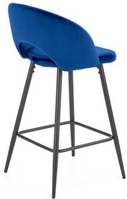 HALMAR H96 barová židle tmavě modrá