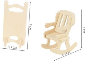 Dřevěná sada nábytku skládací Kruzzel 23542 set pro panenky