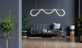 Toolight Toolight, LED stropní svítidlo APP854-CP Long Gold, bílá-zlatá, OSW-03998