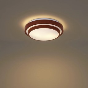 Moderní stropní svítidlo Sienna s bílou barvou 34 cm IP44 - Walden
