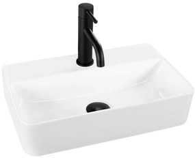 Rea Naomi, umyvadlo závěsné/na desku 455x285x105 mm, bílá lesklá, REA-U0630