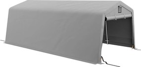 Outsunny Stan pro parkování Autosunny 6,2L x 3,3W x 2,4H m, robustní pozinkovaná ocel, vysokohustotní PE 150 g/m², voděodolný, anti-UV, světle šedý, …