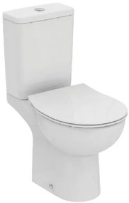 Ideal Standard Eurovit - WC kombi se sedátkem SoftClose, vario odpad, spodní napouštění, RimLS+, bílá W007501