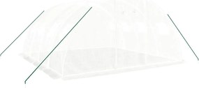 Skleník s ocelovým rámem bílý 16 m² 4x4x2 m 3188072