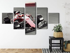 Vícedílný obraz Vůz Formule 1 Na Trati Nedostatek Nedostatek Přírodní plátno 150x90
