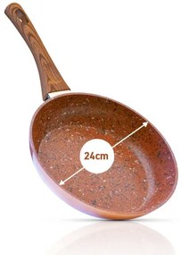 Mediashop Pánev Copper &amp; Stone Pan - 24 cm - Livington