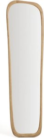 Nástěnné zrcadlo s dřevěným rámem 61x158 cm Alura – Kave Home