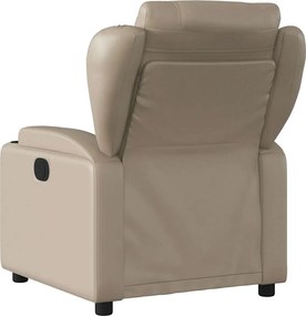 Elektrické polohovací křeslo cappuccino umělá kůže 3204536