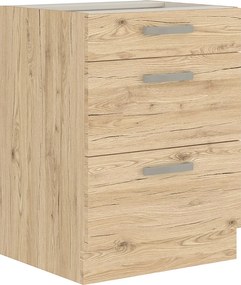 BORDEAUX bb | dolní skříňka 60 D 3S zásuvková | 60 cm | dub bordeaux