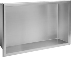 Rea Rea, nerezová vestavná police s límcem 450x300x100 mm, ocelová, REA-05601