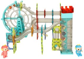 Creative Corner Magnetické cihly mramorová kuličková dráha se zvukem hudba 118 prvků