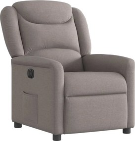Elektrické polohovací křeslo taupe textil 3303181