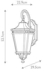 Feiss FE-COTSLN2-M-BK -Venkovní svítidlo COTSWOLD LANE 2xE14/60W/230V IP44 černá