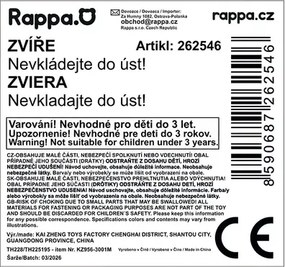 RAPPA Plastová žába 6 cm / Figurka