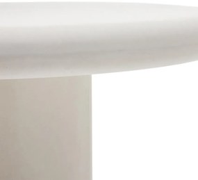 Bílý cementový zahradní jídelní stůl Kave Home Addaia 120 cm