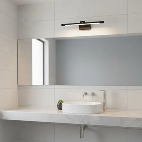 LED Koupelnové osvětlení zrcadla MIRROR LED/6W/230V 4000K IP44 40 cm černá