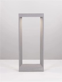 NV 9540218 Venkovní sloupkové svítidlo CAIRO šedý beton skleněný difuzor LED 8W 3000K 120-230V IP65 - NOVA LUCE