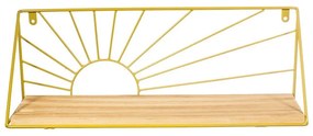 Nástěnná police ve zlaté barvě Sass & Belle Sunset, šířka 43 cm
