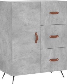 Skříň highboard betonově šedá 69,5x34x180 cm kompozitní dřevo 3199789