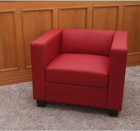 3-2-1 Sedací souprava Sedací souprava Lounge sofa Lille ~ Kůže, červená
