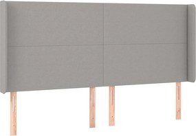 Box spring postel s matrací světle šedá 160 x 200 cm textil 3131841