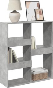 Dělicí stěna betonově šedá 100 x 33 x 115 cm kompozitní dřevo 3309549