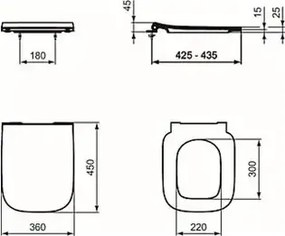 Ideal Standard i.Life B - WC sedátko | SoftClose | bílá