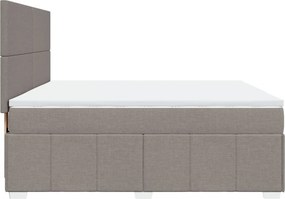 Box spring postel s matrací taupe 180x200 cm textil 3294044