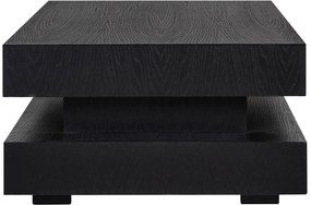 Černý dubový konferenční stolek Richmond Oakura Blok 150 x 80 cm