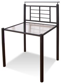 Nábytek ATIKA s.r.o. Kovový noční stolek LUNA Povrchová úprava: Základní (černá, bílá, stříbrná 9006)