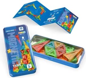 GEOMAG Magnetická stavebnice Magnetic Tiles Gems Mini / 26 dílků / Ple