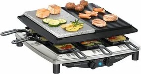 Steba RC 4 Plus Deluxe Chrome stříbrná / Elektrický kontaktní gril / 1