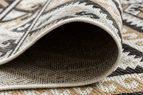 Dywany Łuszczów Kusový koberec Cooper Sisal Aztec 22224 ecru/black – na ven i na doma Rozměry koberců: 80x150