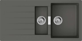 Hansgrohe S52 - Granitový dřez S520-F530, kamenná šedá 43357290