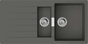 Hansgrohe S52 - Granitový dřez S520-F530, kamenná šedá 43357290