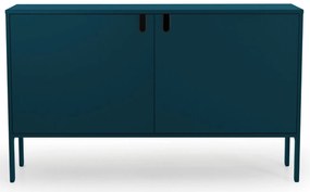 Matně petrolejově modrá lakovaná komoda Tenzo Uno 148 x 40 cm
