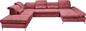 XXXLutz SEDACÍ SOUPRAVA, textil, bobulová MID.YOU - Rozkládací sedačky - 002220028618