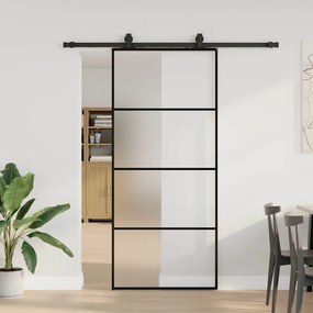 Posuvné dveře se sadou kování černé 90x205 cm ESG Glass 3375799