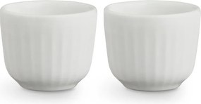 Sada 2 bílých porcelánových misek na vajíčka Kähler Design Hammershoi, ⌀ 8 cm