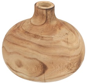 Hogewoning Dřevěná kulatá váza Ø21 cm