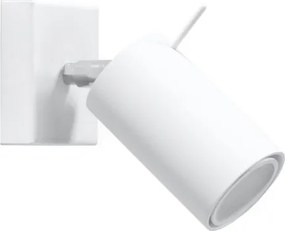 Nástěnné bodové svítidlo SOLLUX Ring GU10 1x40W bez zdroje SL.0087 bílá