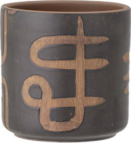 Terakotový květináč Abas Brown 12 cm Bloomingville