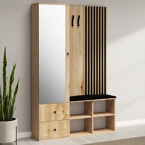 Předsíňová stěna CALI | se zrcadlem | artisan
